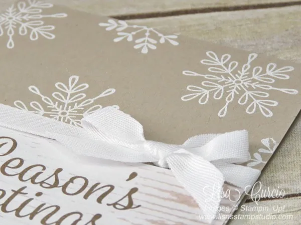 Rustic Christmas with Snowflake Sentiments - Lisa's Stamp Studio