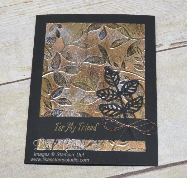 Tarnished Foil Technique - Lisa's Stamp Studio