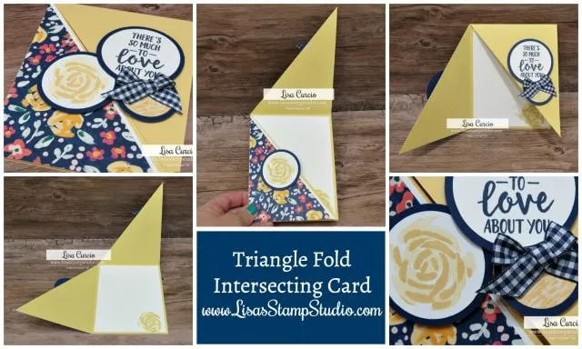 Triangle Fold Intersecting Card - Lisa's Stamp Studio