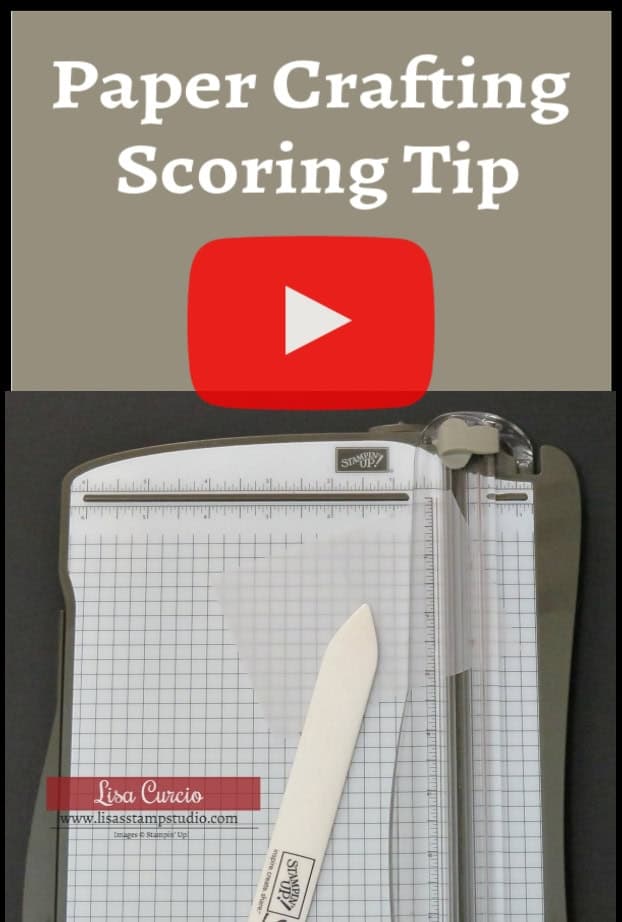 Paper Crafting Scoring Tip - Lisa's Stamp Studio