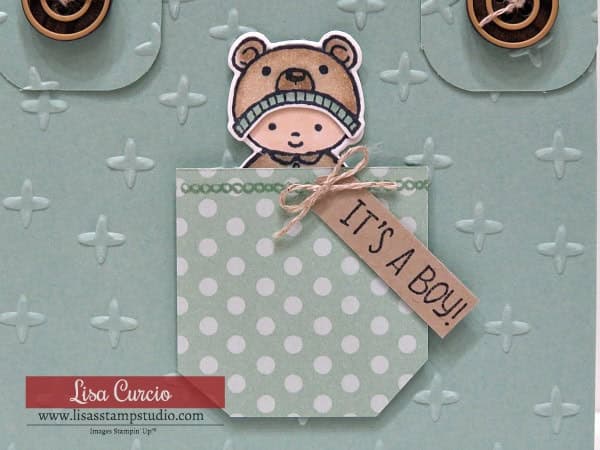 How to Make a Fun Fold Baby Card - Lisa's Stamp Studio