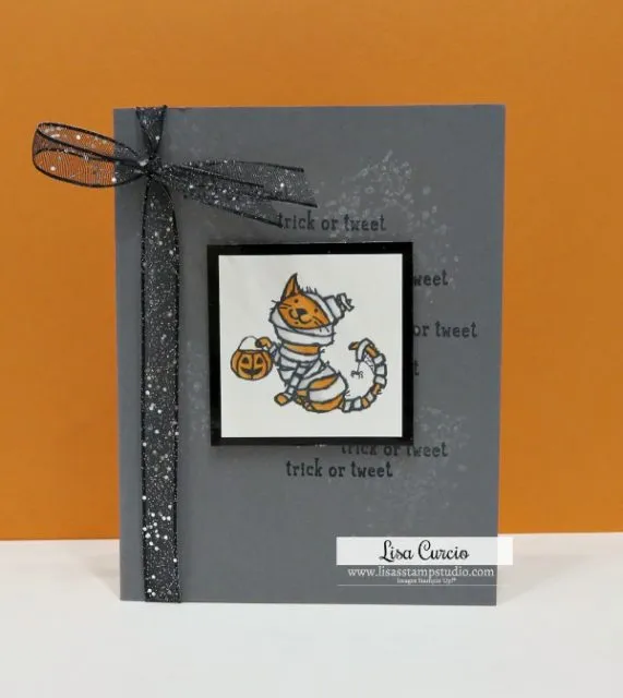Trick or Tweet Card by Lisa Curcio - Lisa's Stamp Studio