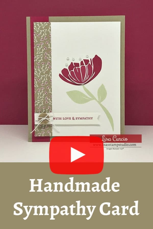 How to Make a Handmade Sympathy Card - Lisa's Stamp Studio