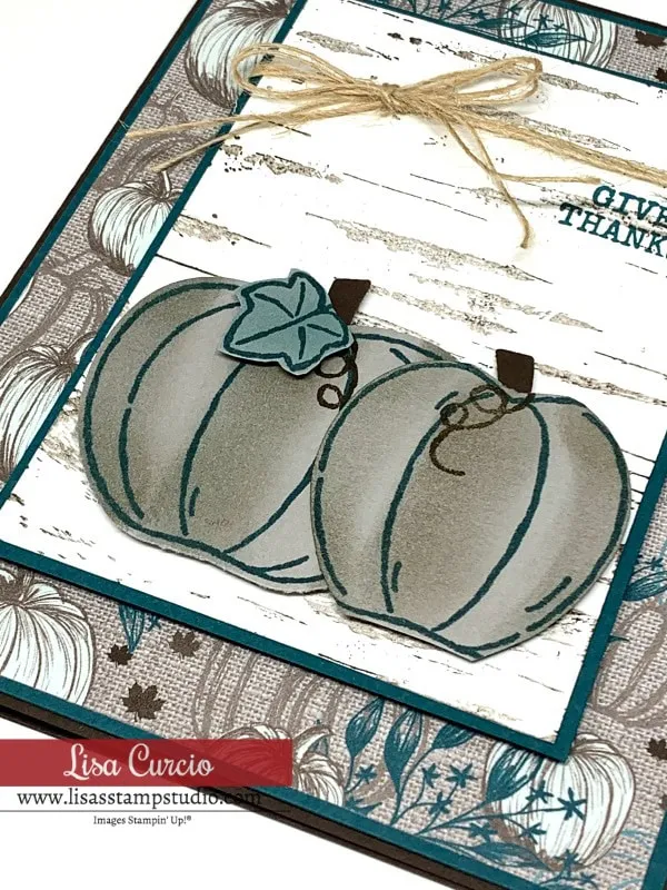 How to Make a Clean and Simple Fall Card - Lisa's Stamp Studio