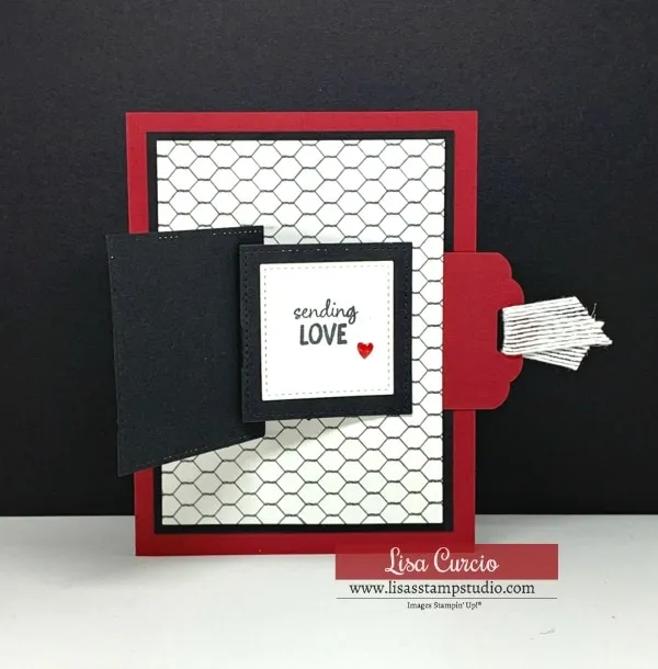 How to Make A Pull Tab Flap Card in Easy Steps - Lisa's Stamp Studio
