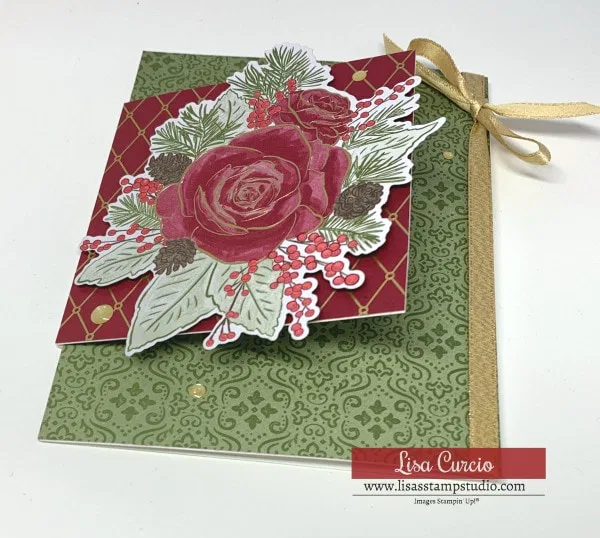 How to Make a Charming Christmas Fun Fold Card - Lisa's Stamp Studio