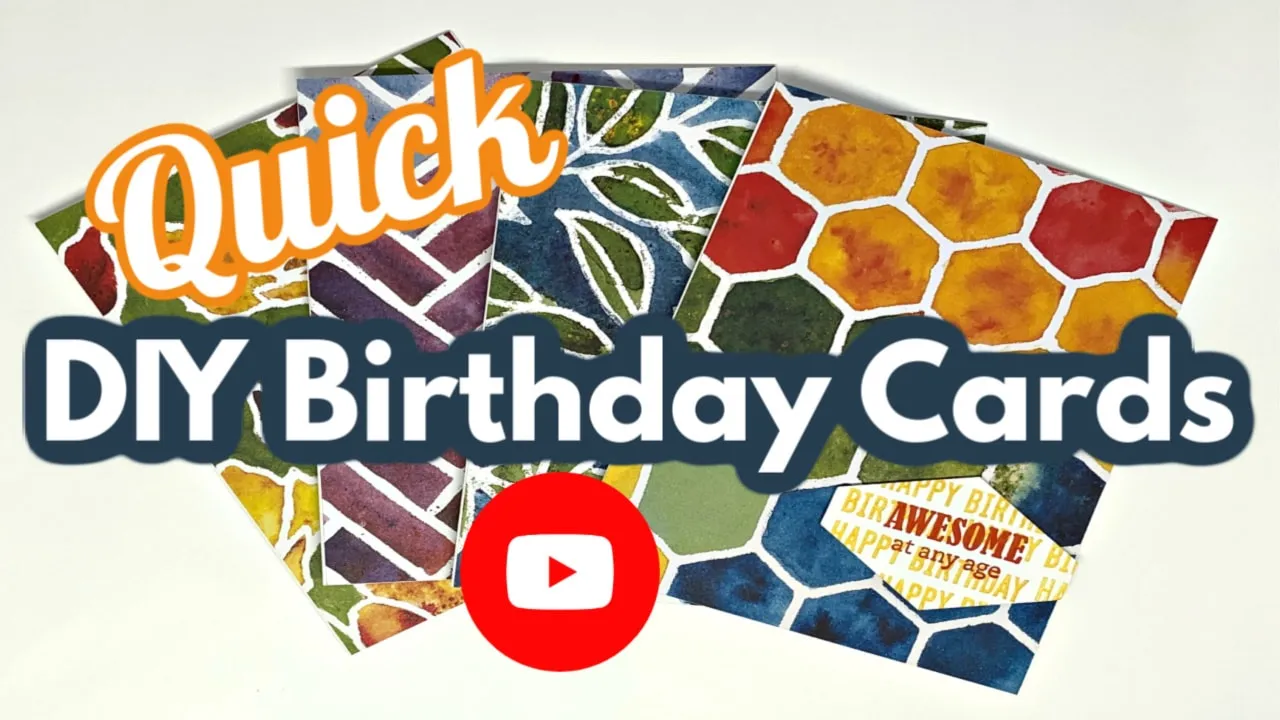 How to Make the Quickest Birthday Cards Ever! - Lisa's Stamp Studio