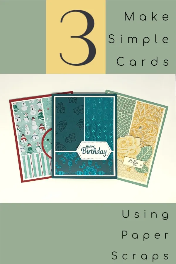 How to Make 3 Simple Cards in Minutes Using Paper Scraps