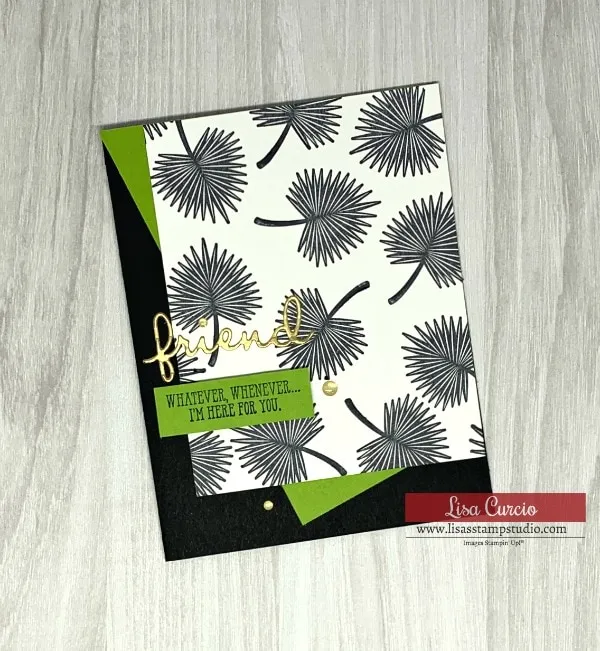 The Secret to an Easy Angled Layer on a Greeting Card