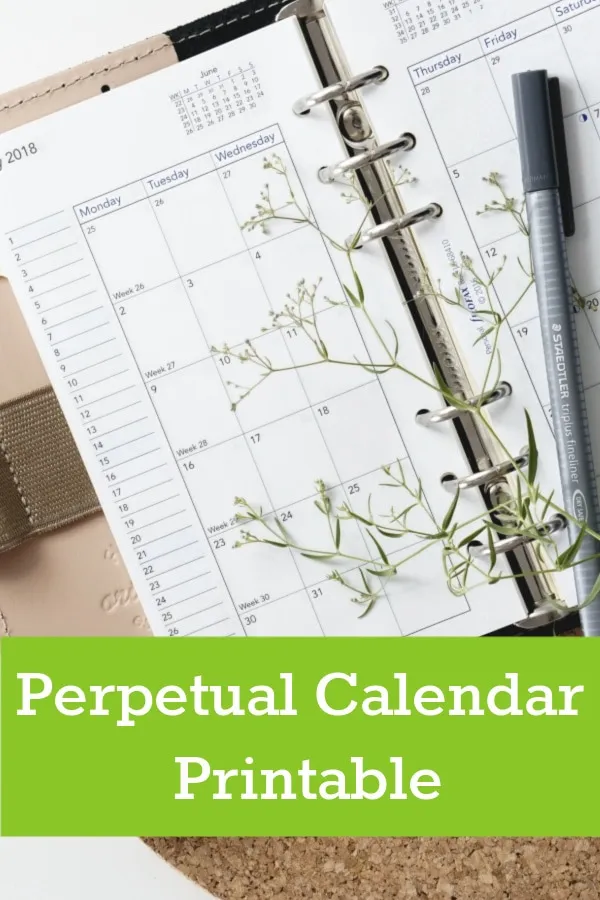 How to Make a Perpetual Calendar for Birthdays + Free Printable