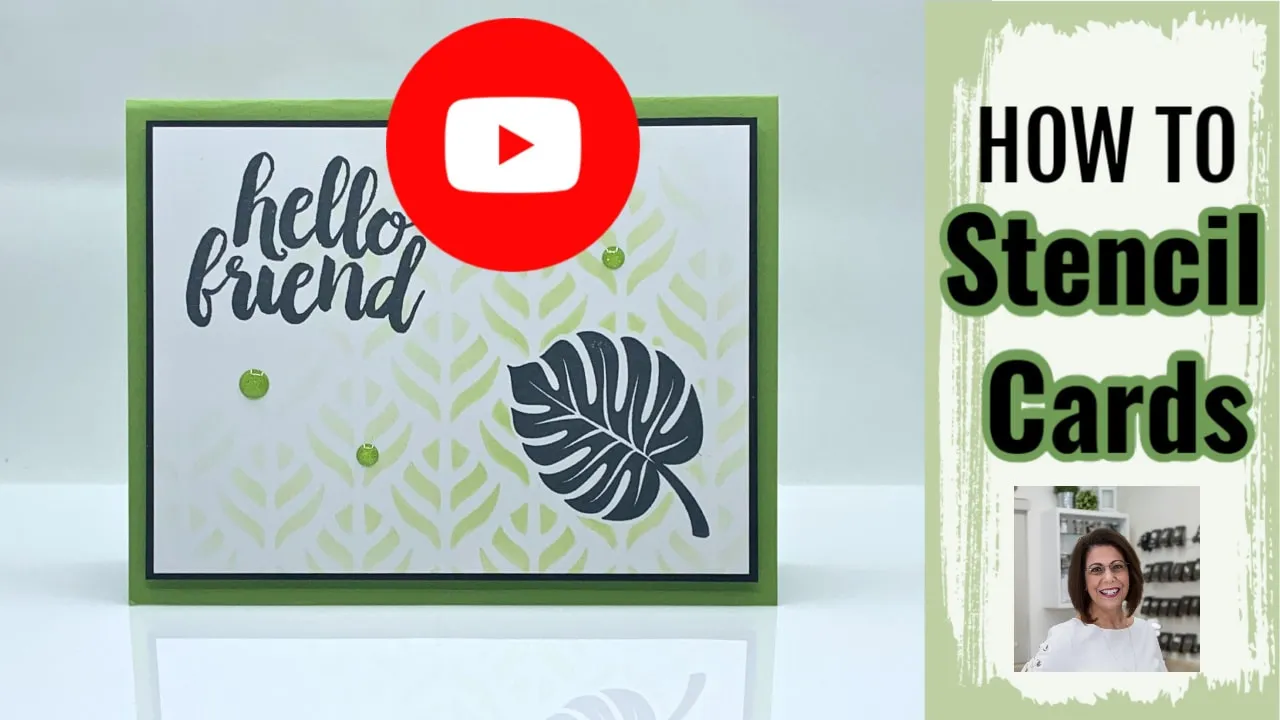 Learn How to Stencil Cards Step by Step | Card Making Tutorial