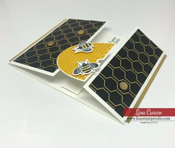 A Unique Fun Fold Card That's All The Buzz. Watch the Free Card Tutorial