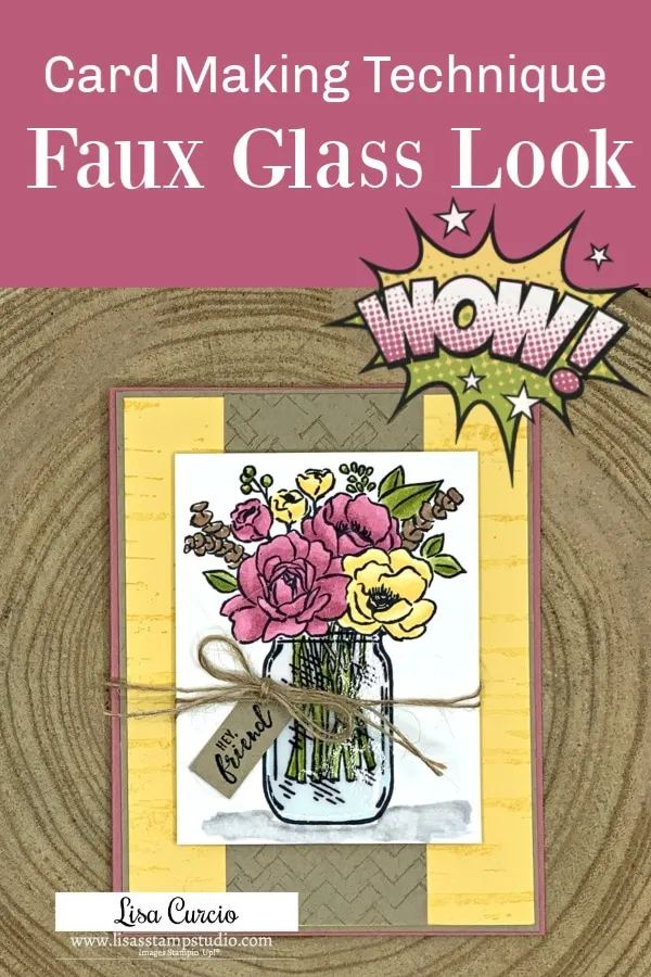 Cool Card Making Technique You Gotta See | How to Get Faux Glass Look