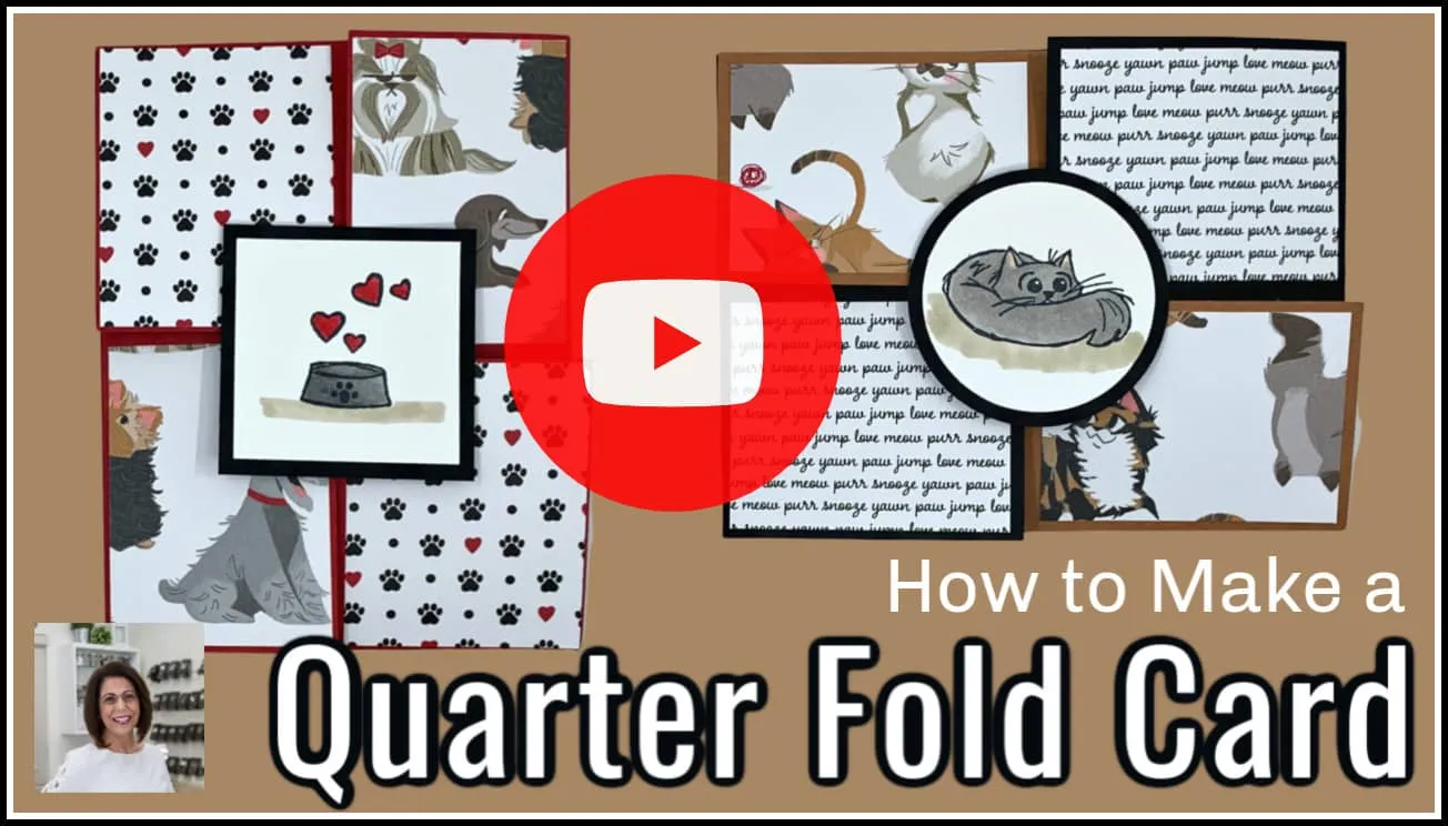 A Quarter Fold Card Tutorial You Can Make in Easy Steps | Fun Fold Card