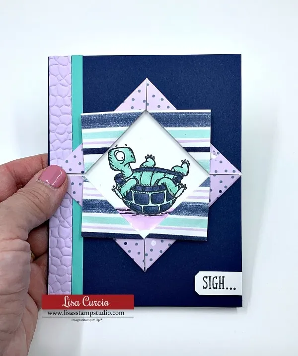 Folded Frames Fun Fold Card to Flip Over | Card Making Tutorial