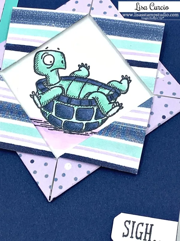 Folded Frames Fun Fold Card to Flip Over | Card Making Tutorial