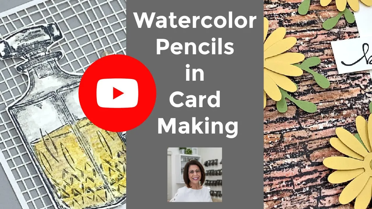 How to Use Watercolor Pencils on Greeting Cards - Lisa's Stamp Studio