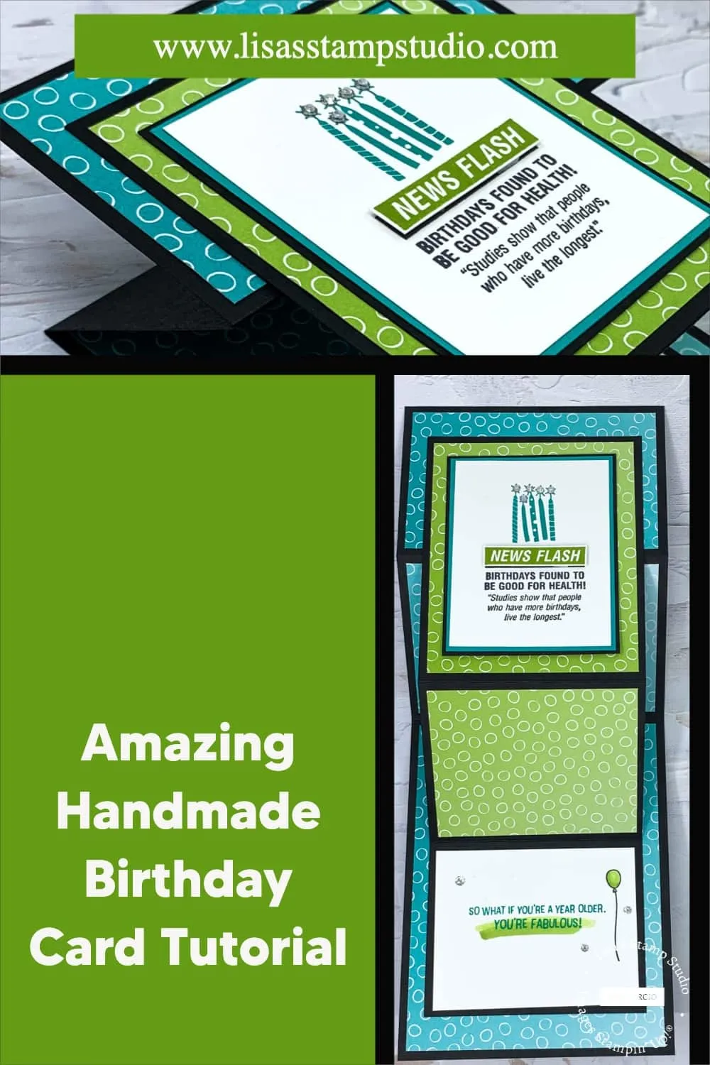 Amazing Handmade Birthday Card | Double Z-Fold Card Tutorial