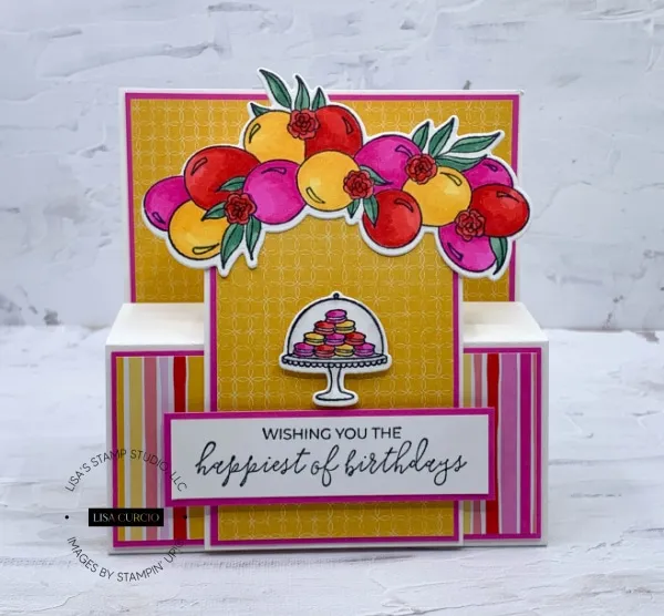 Step Panel Card for a Fabulous Happy Birthday Surprise