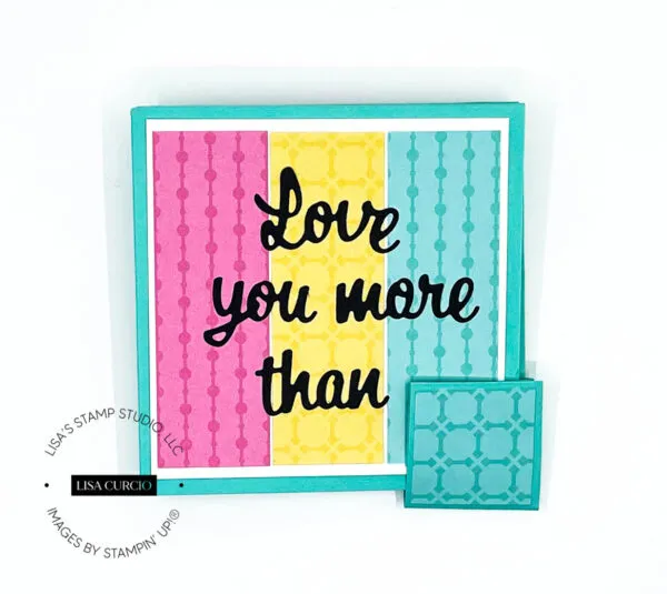 Create a Squash Fold Card in 3 Sizes - Lisa's Stamp Studio