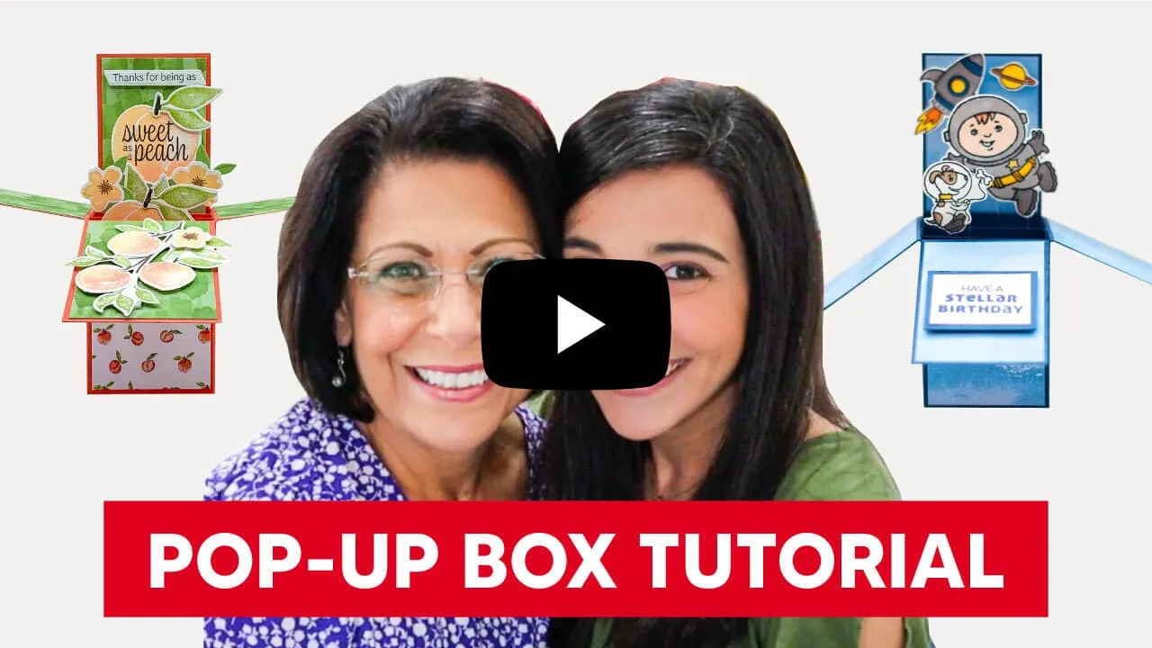 Pop Up Box Cards - Special Edition YouTube Premier - Lisa's Stamp Studio