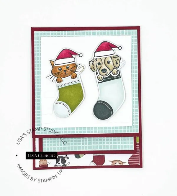 A Pop Up & Pull Out Christmas Card That Pulls You In - Lisa's Stamp Studio