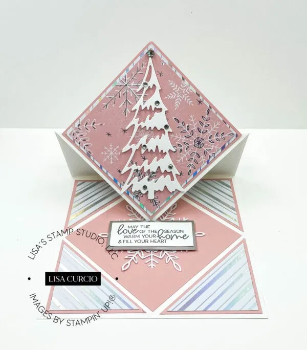 Make a Diamond Easel Fun Fold Card For Any Occasion with Lisa Curcio