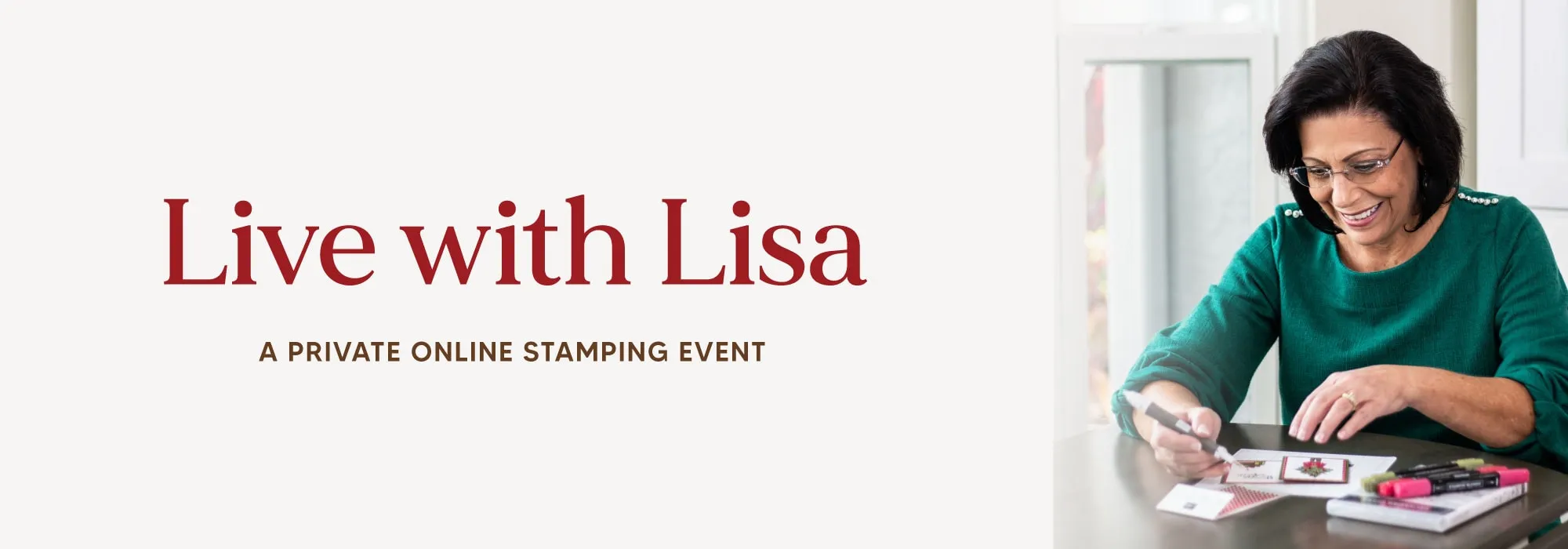 Live with Lisa - Lisa's Stamp Studio