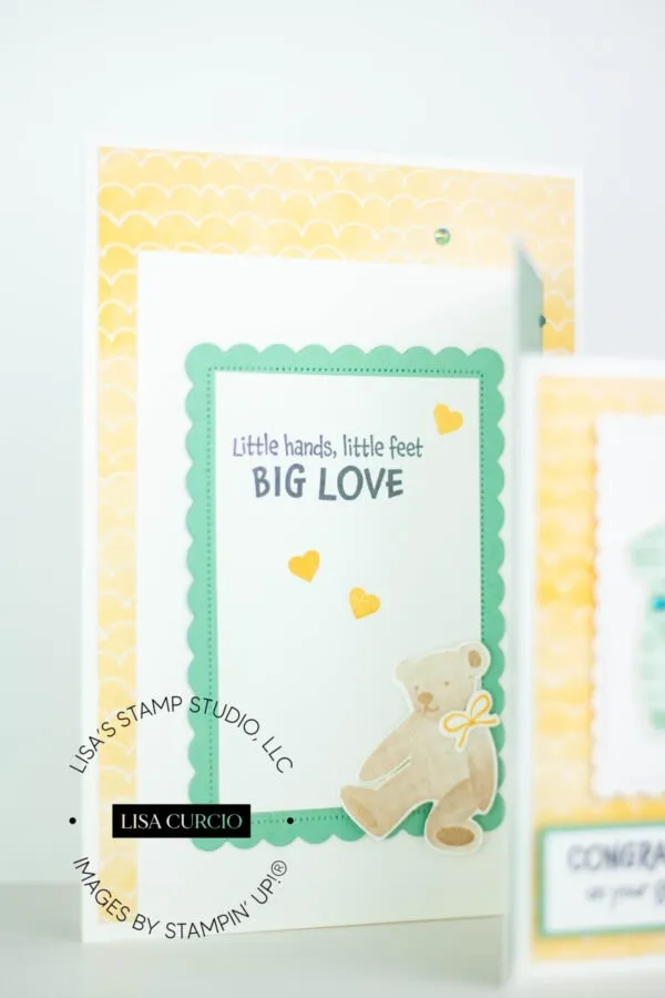 Make an Incredible Handmade Baby Card | New Full Size Z Fold