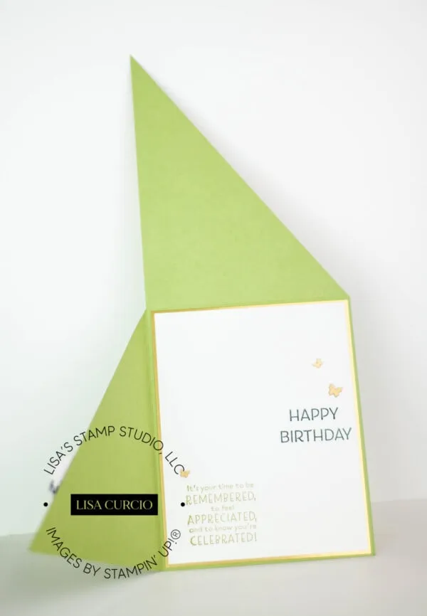 How to Make a Fun Fold Birthday Card With a Twist - Lisa's Stamp Studio