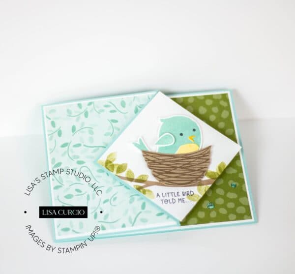 Make a Fun Fold Birthday Card With a Pivot - Lisa's Stamp Studio