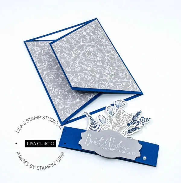 Learn the Easy Way to Create Angled Tri-Fold Cards - Lisa's Stamp Studio