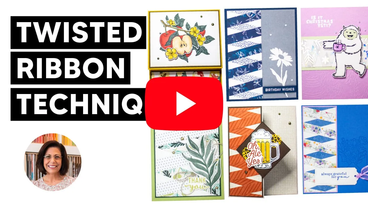 Use Designer Paper Scraps to Create Twisted Ribbon Cards - Lisa Curcio