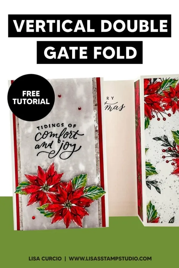 Make a Stunning Christmas Vertical Panel Card Using Designer Paper