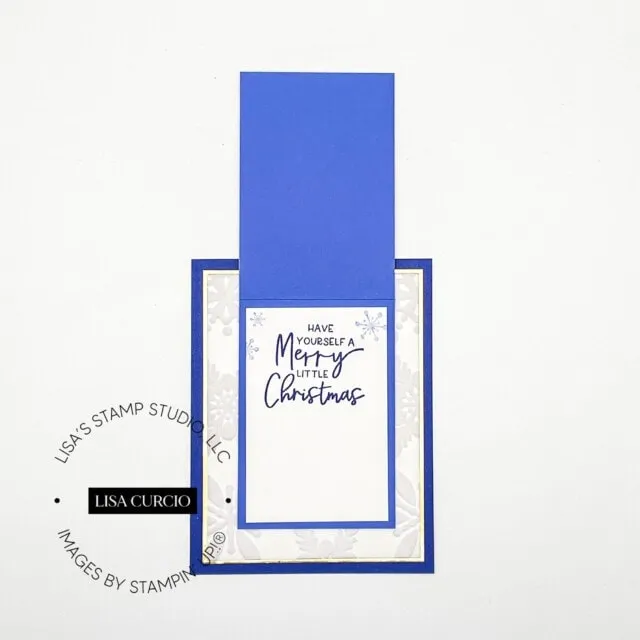 Make This Beautiful Vellum Christmas Card Using Gold Foil Paper