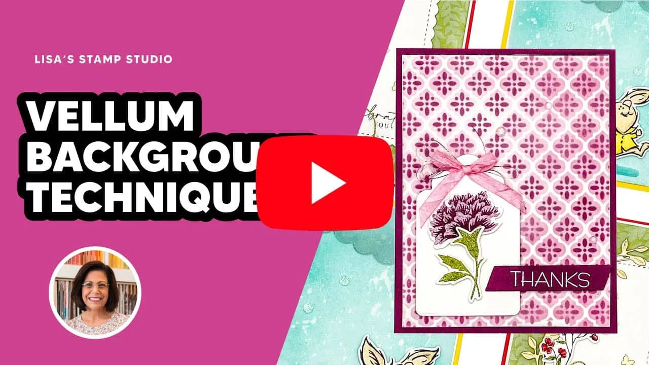 How to Make 3 Easy Card Backgrounds Using Vellum and Ink