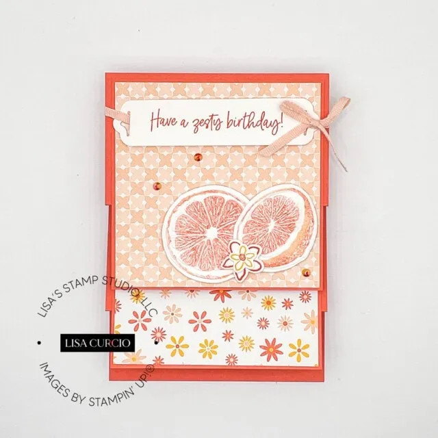 Have Fun Making a Tri-Fold Accordion Card With These Easy Steps - Lisa's Stamp Studio