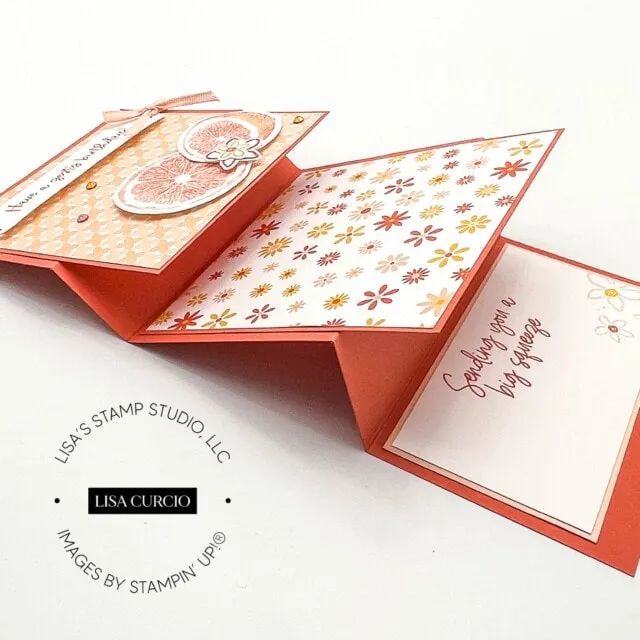 Have Fun Making a Tri-Fold Accordion Card With These Easy Steps - Lisa's Stamp Studio