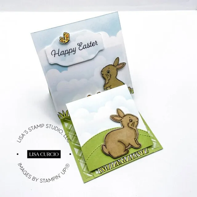 How To Make A Triple Easel Step Card | Lisa's Stamp Studio