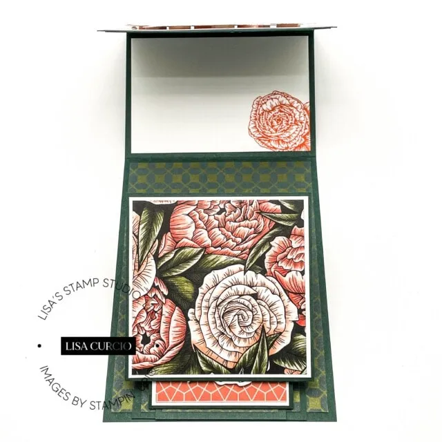 How To Make A Triple Easel Step Card | Lisa's Stamp Studio