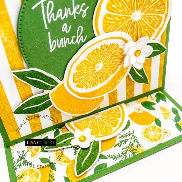 Make a Fun Fold Easel Tent Card for Friends - Lisa's Stamp Studio