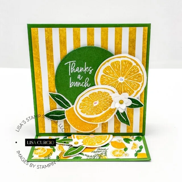 Make a Fun Fold Easel Tent Card for Friends - Lisa's Stamp Studio
