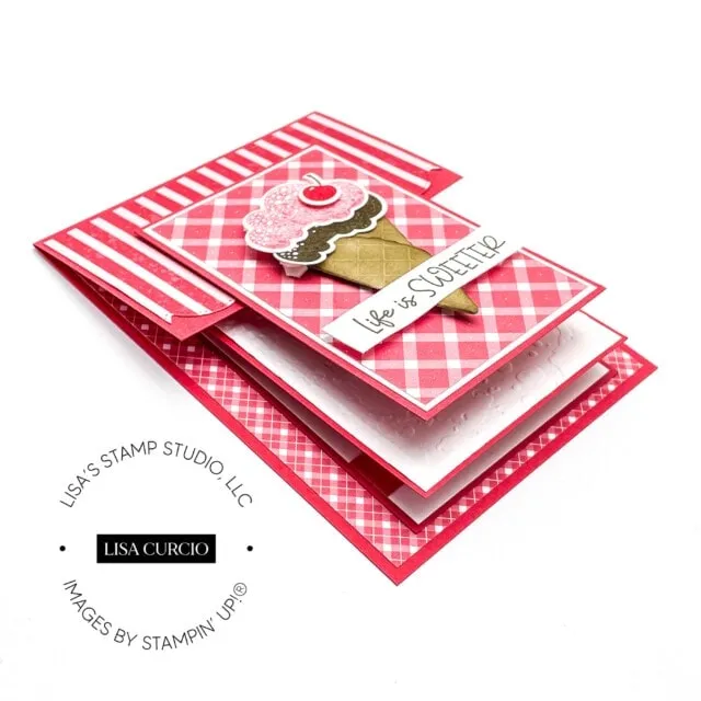 Double Flap Fun Fold Card for Anniversary or as a Thank You!