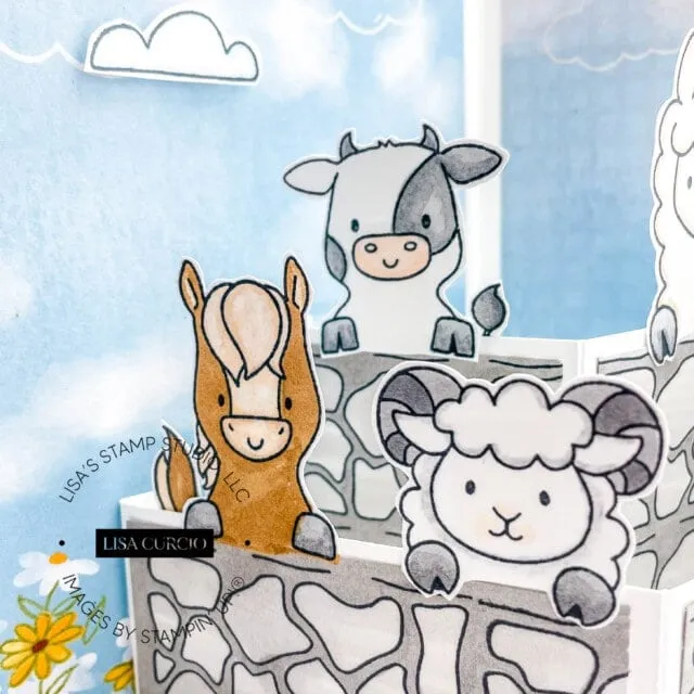 DIY Pop Up Balcony Card With a Cool 3D Effect - Lisa's Stamp Studio