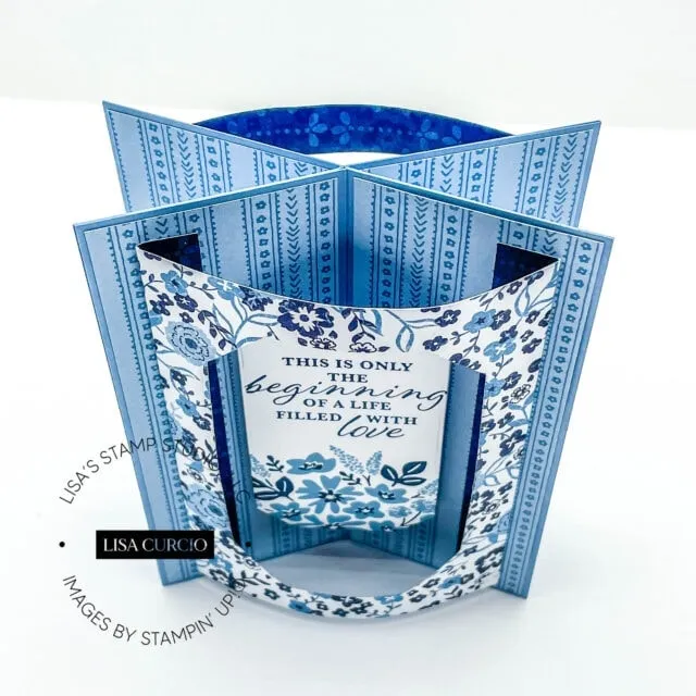 How to Make a 3D Fun Fold Window Card That Bends! - Lisa's Stamp Studio