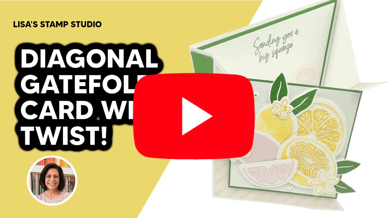 Don't Miss This Diagonal GateFold Card With a Twist - Lisa's Stamp Studio