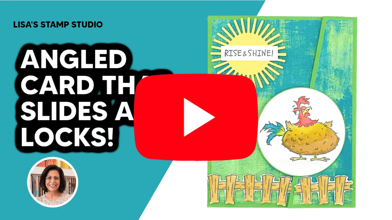 Use Die Cuts to Make an Angled Birthday Card that Slides & Locks - Lisa ...