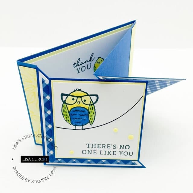 Don't Miss This Diagonal GateFold Card With a Twist - Lisa's Stamp Studio