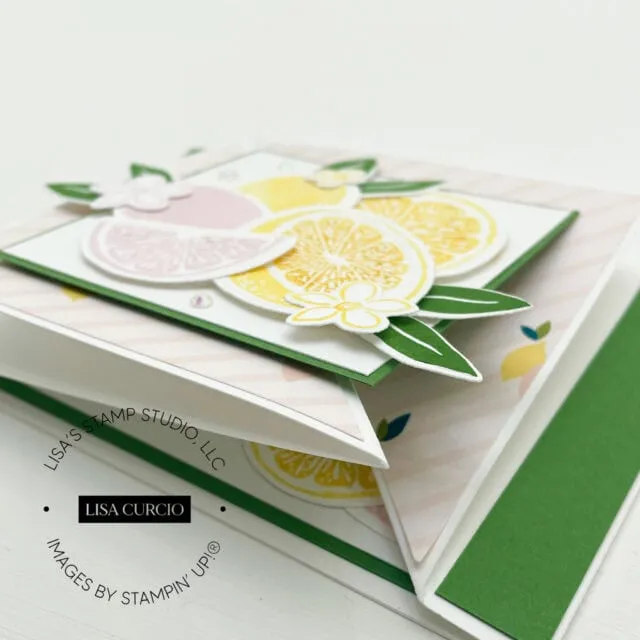 Don't Miss This Diagonal GateFold Card With a Twist - Lisa's Stamp Studio