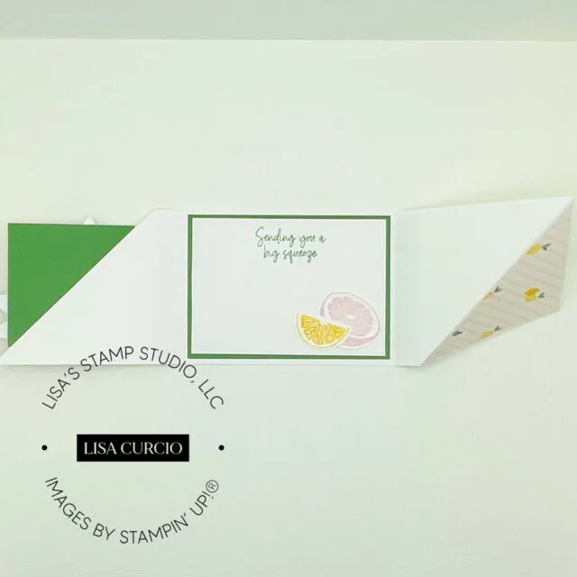 Don't Miss This Diagonal GateFold Card With a Twist - Lisa's Stamp Studio